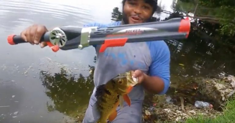 (Video) Man Uses a Rocket Fishing Rod to Catch a Big Fish - What ...